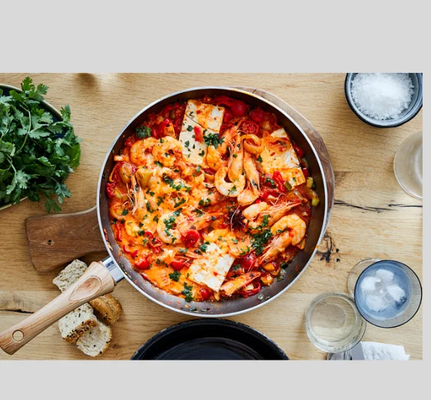 Prawn Saganaki: A traditional Dish Perfect for Any Occasion.